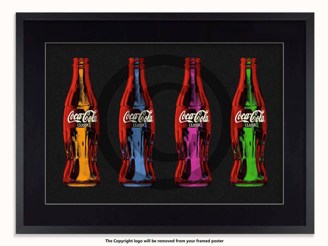 Coca-cola Bottles - Pop Art Poster - Etsy