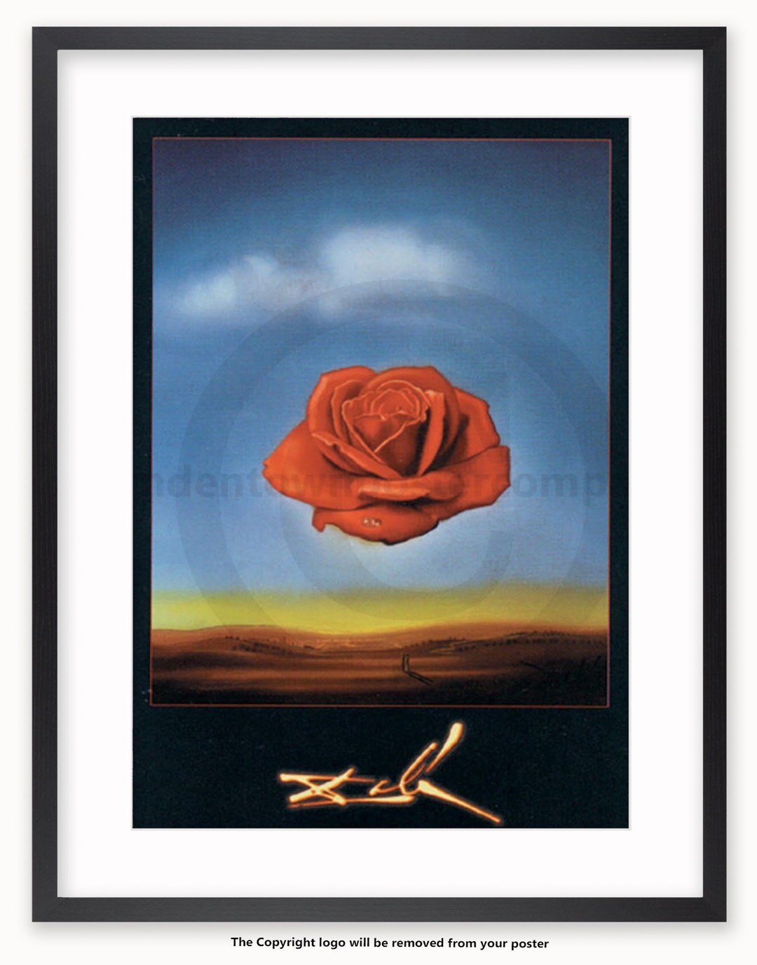 Salvador Dali - Rose Meditative - Licensed Art Poster - Etsy