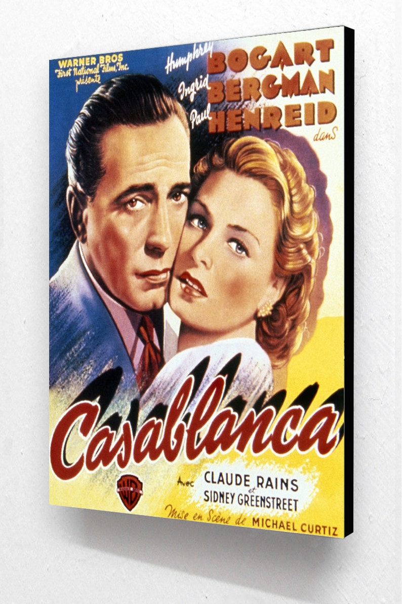 Casablanca - Classic American Vintage Film Poster - Etsy