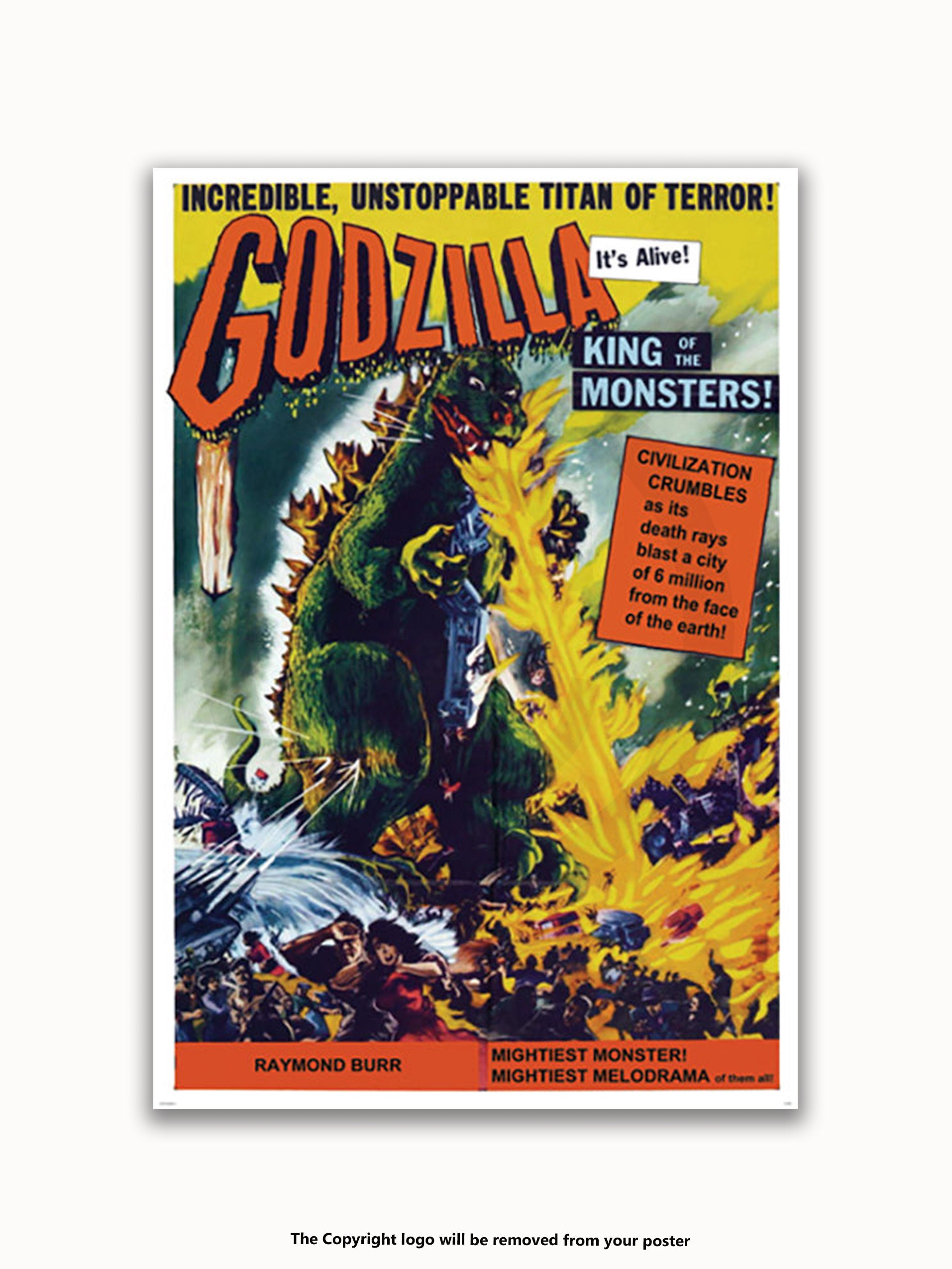 Godzilla King of Monsters Licensed Movie Poster | Etsy