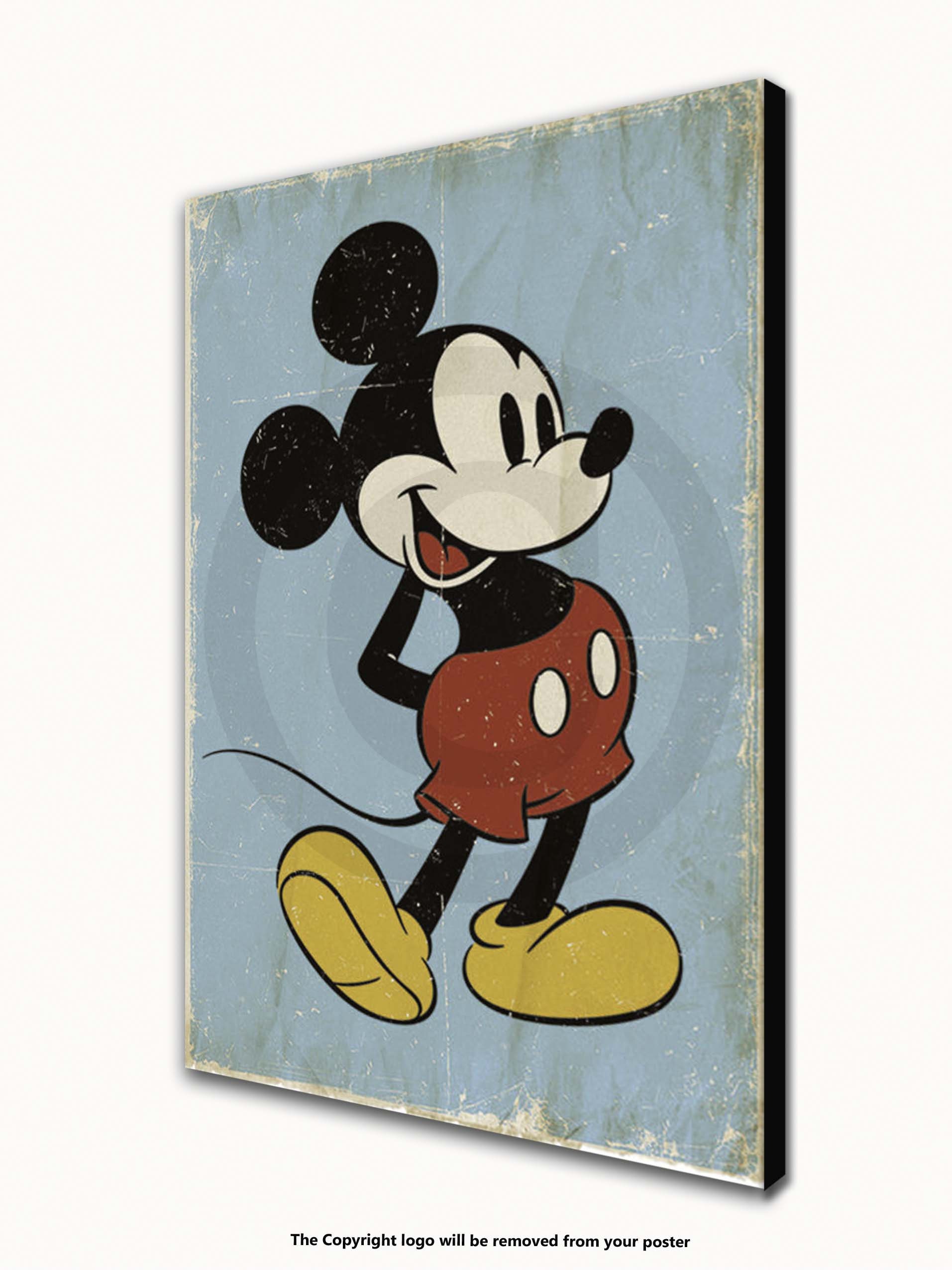 Mickey Mouse Retro Officially Licensed Poster | Etsy