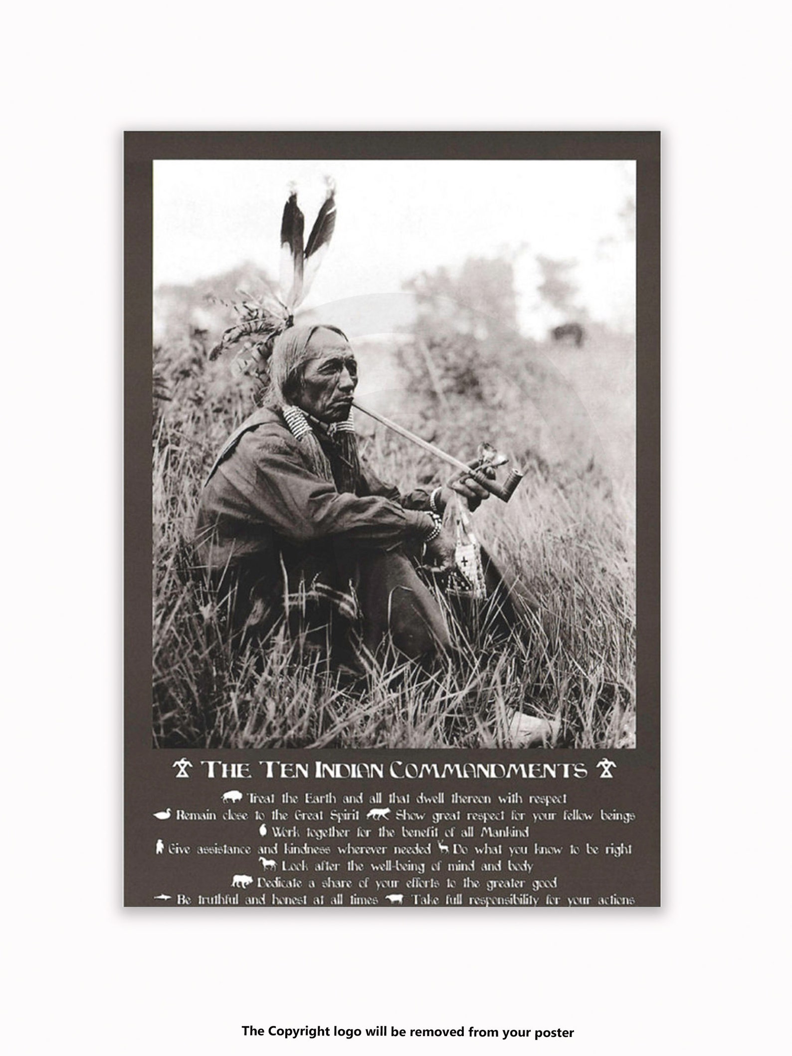 Ten Indian Commandments - Poster - Etsy