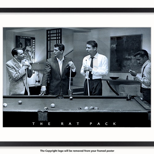 The Rat Pack Pool Classic Poster - Etsy