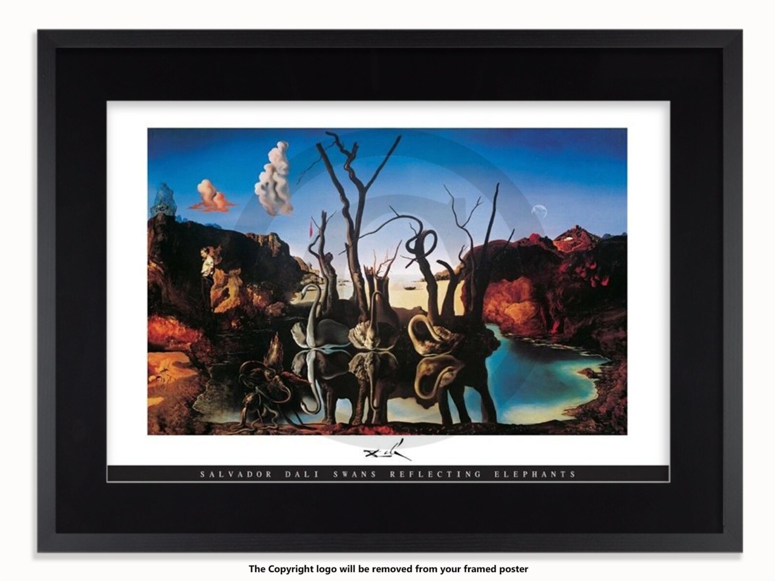 Salvador Dali - 1937 - Swans Reflecting Elephants Poster - Etsy UK