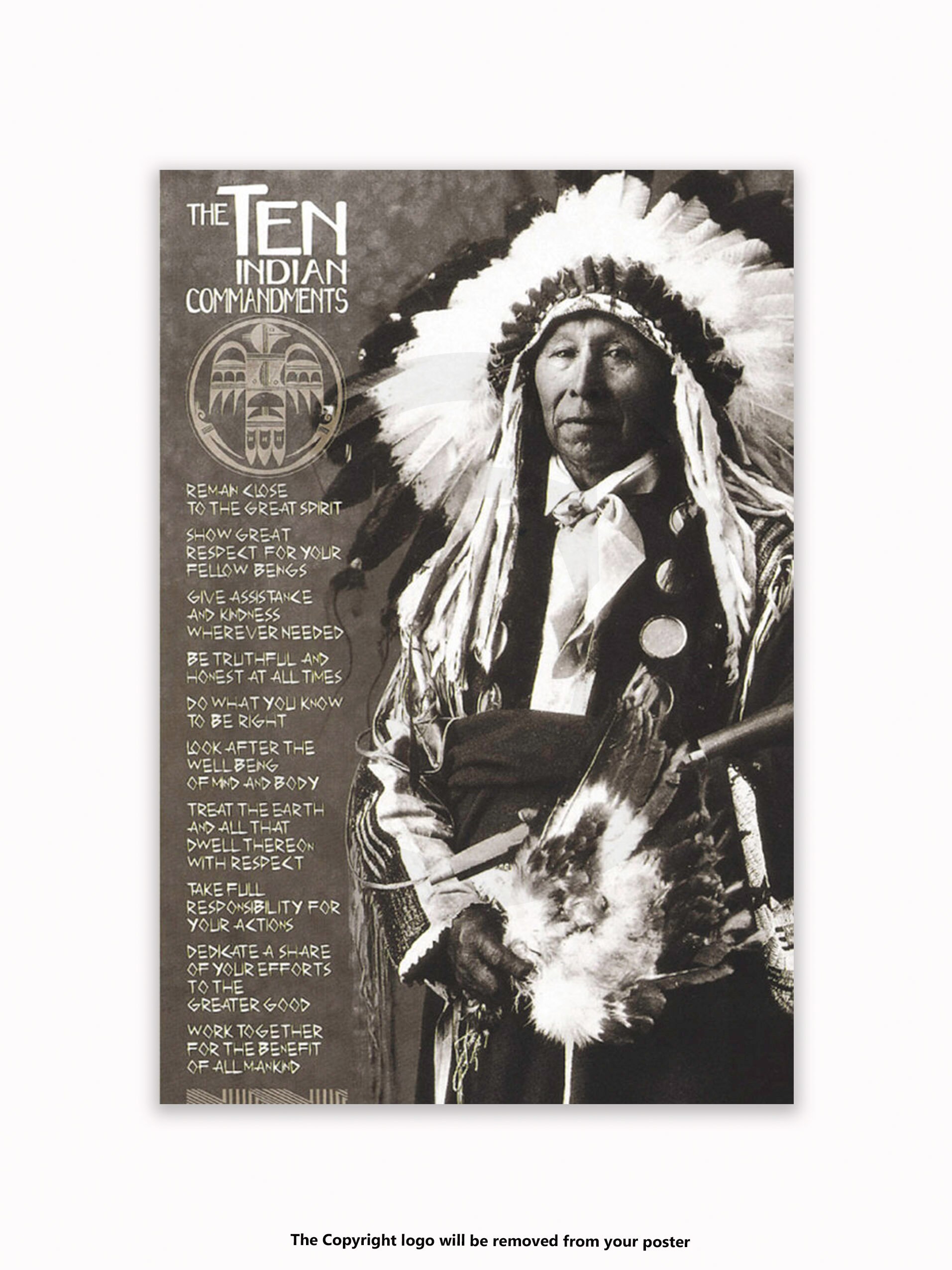 Ten Indian Commandments 2 Poster | Etsy UK