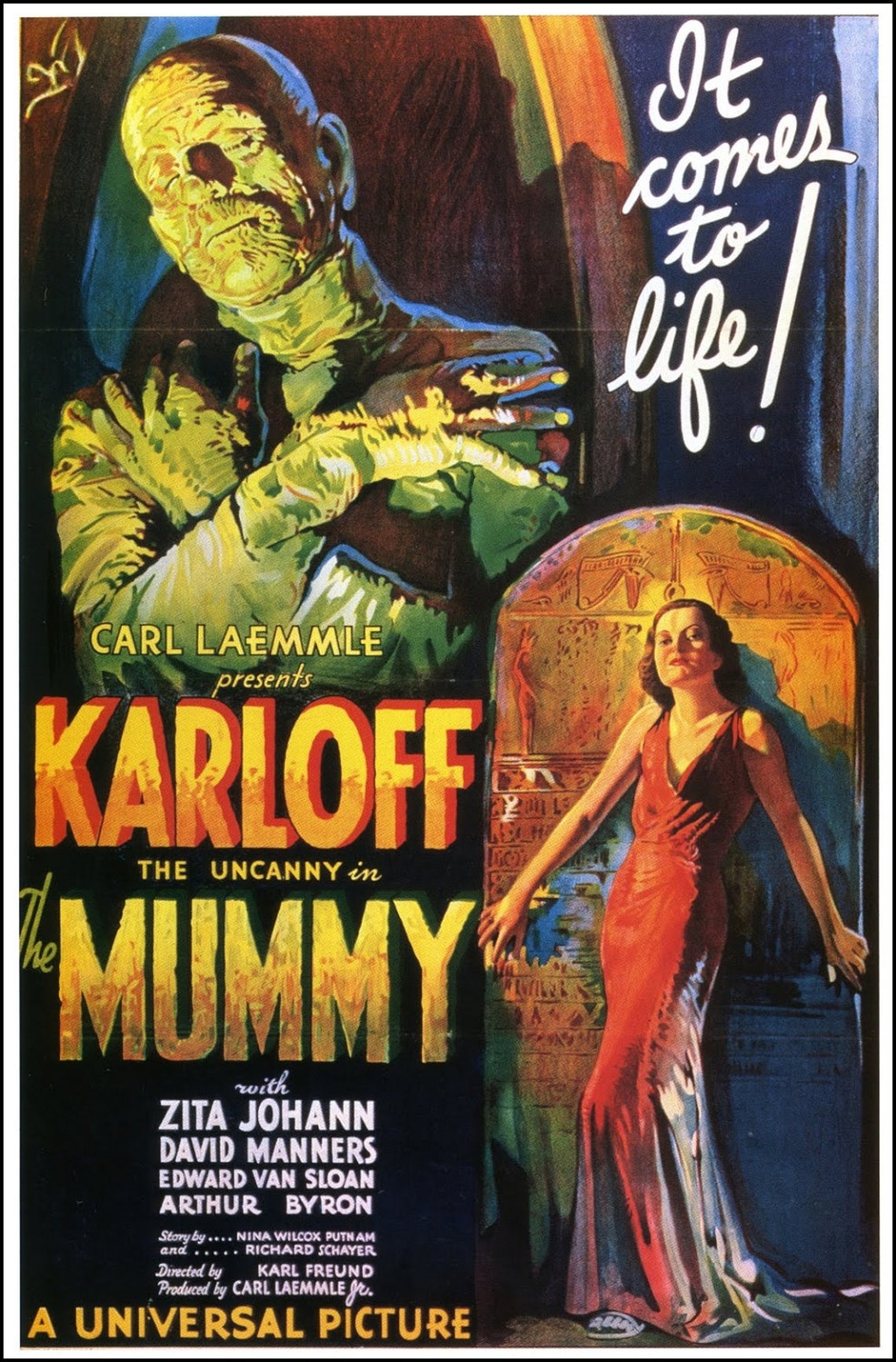 The Mummy Boris Karloff Vintage Movie Poster - Etsy