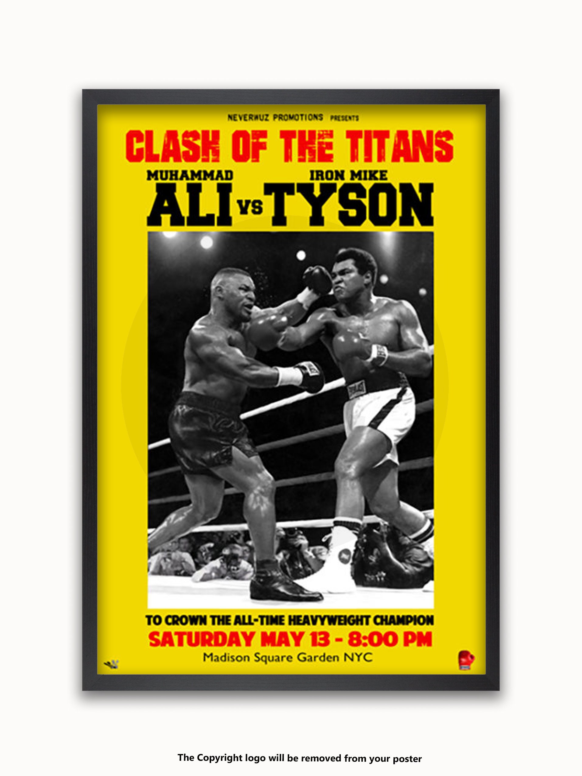 Muhammad Ali Mike Tyson Fantasy Fight Licensed Poster - Etsy Australia