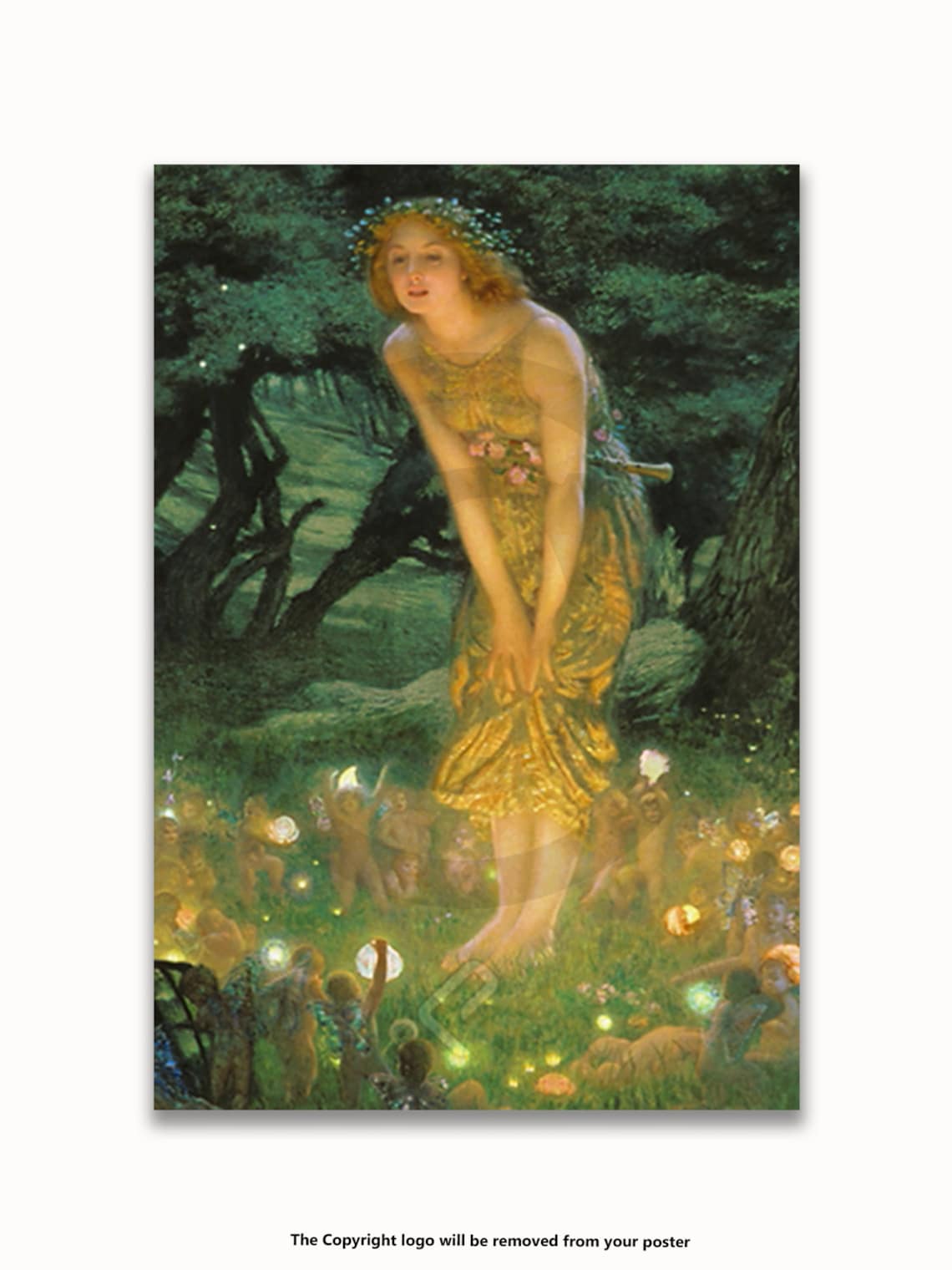 Midsummers Eve Vintage Art Poster - Etsy