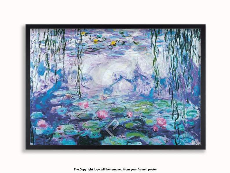 Claude Monet Water Lilies Art Poster - Etsy UK