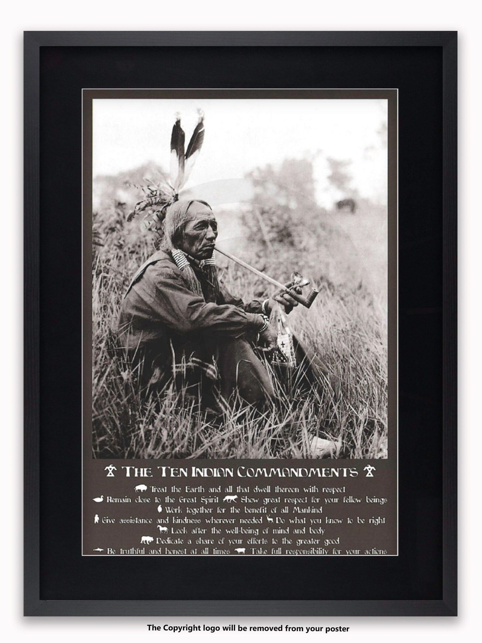 Ten Indian Commandments - Poster - Etsy