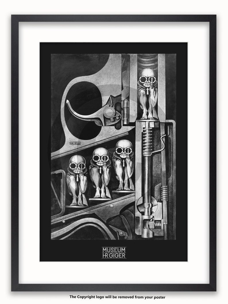 H.R. Giger - Birthmachine - Art Poster - Etsy