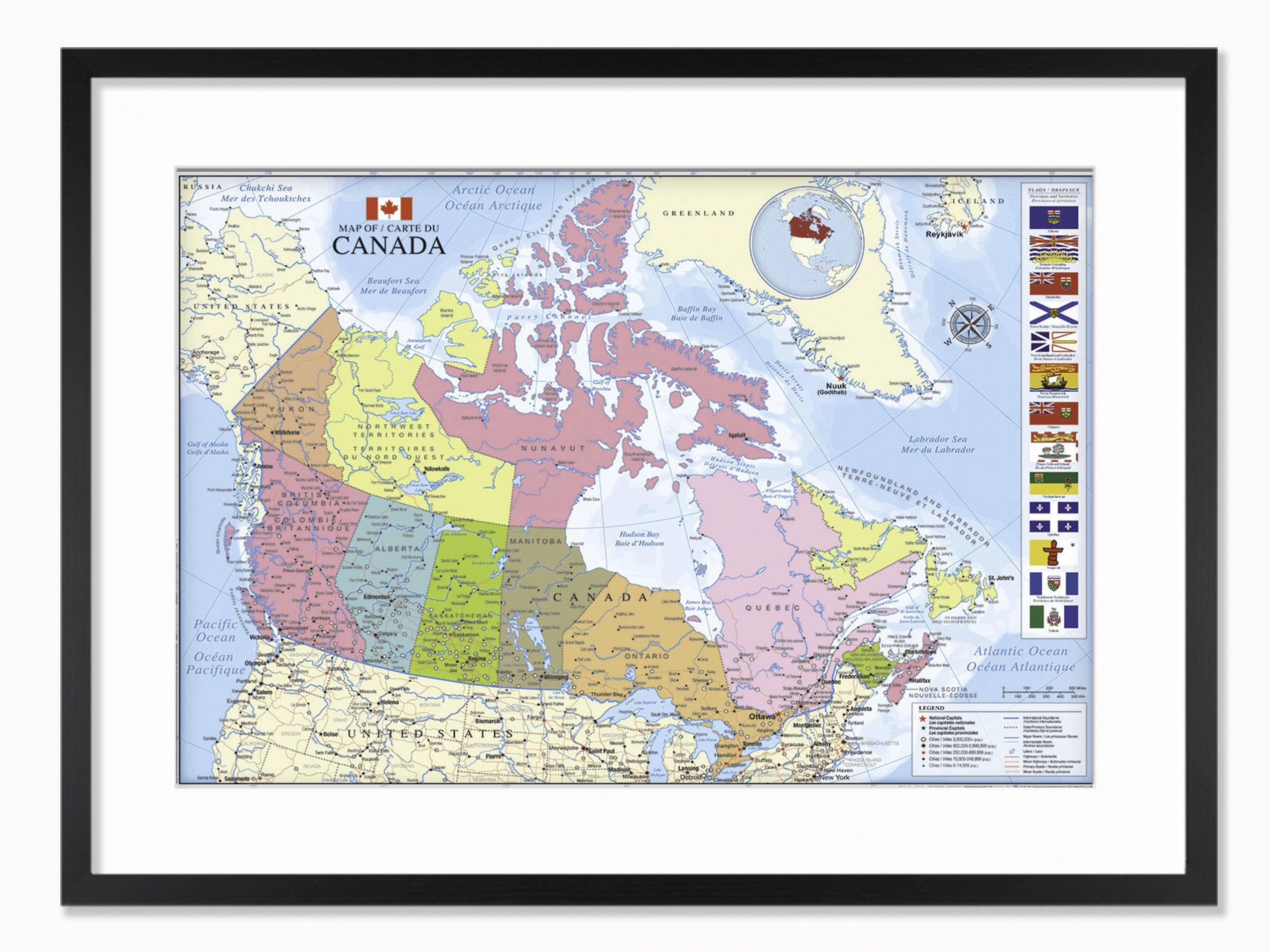 Map of Canada Poster | Etsy