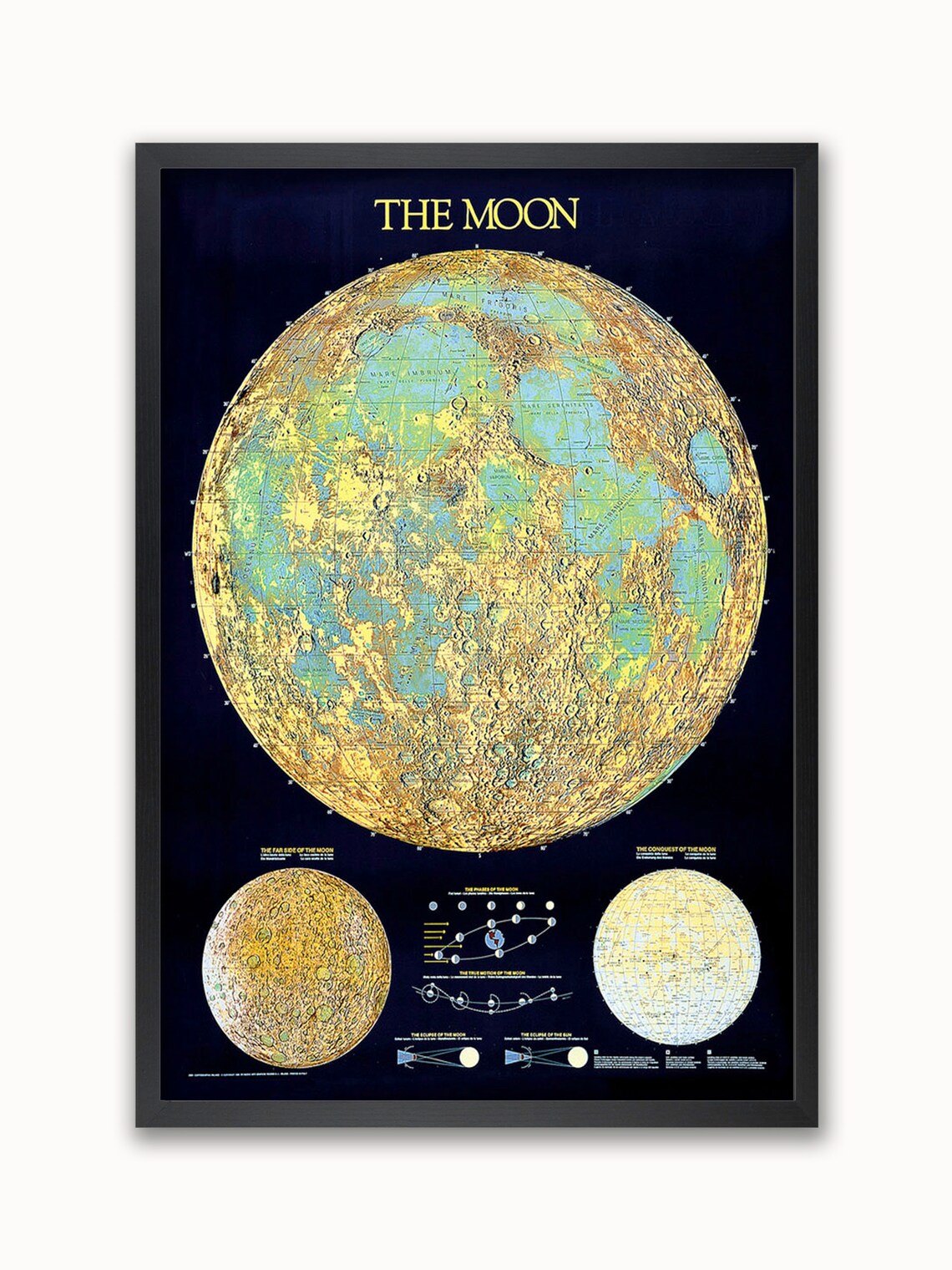 The Moon Poster - Etsy