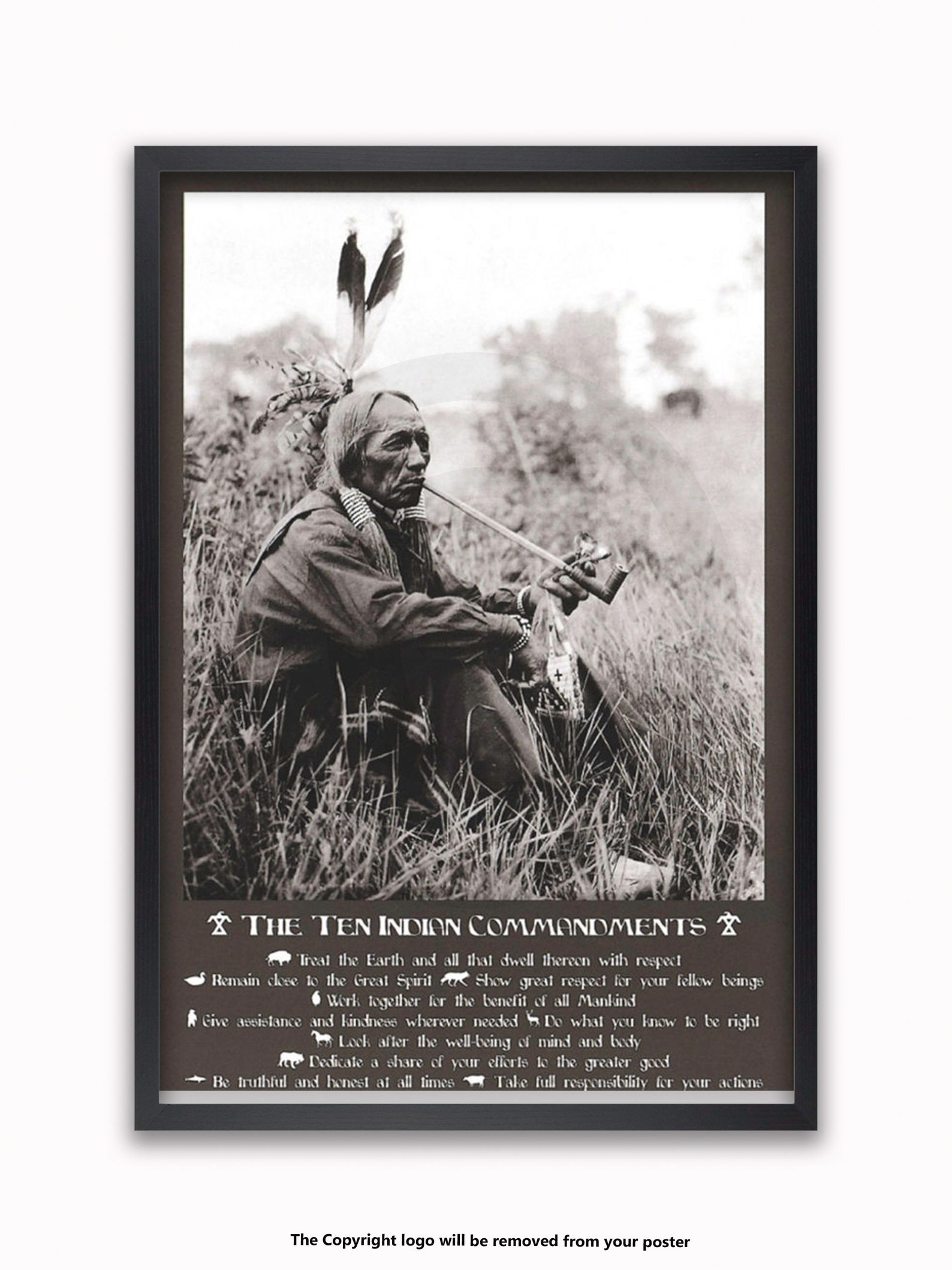 Ten Indian Commandments - Poster - Etsy