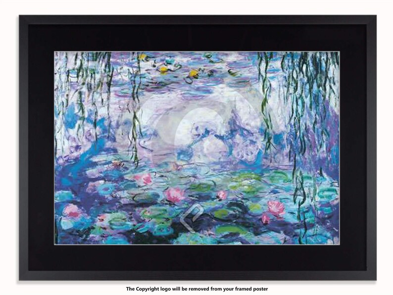 Claude Monet Water Lilies Art Poster - Etsy UK