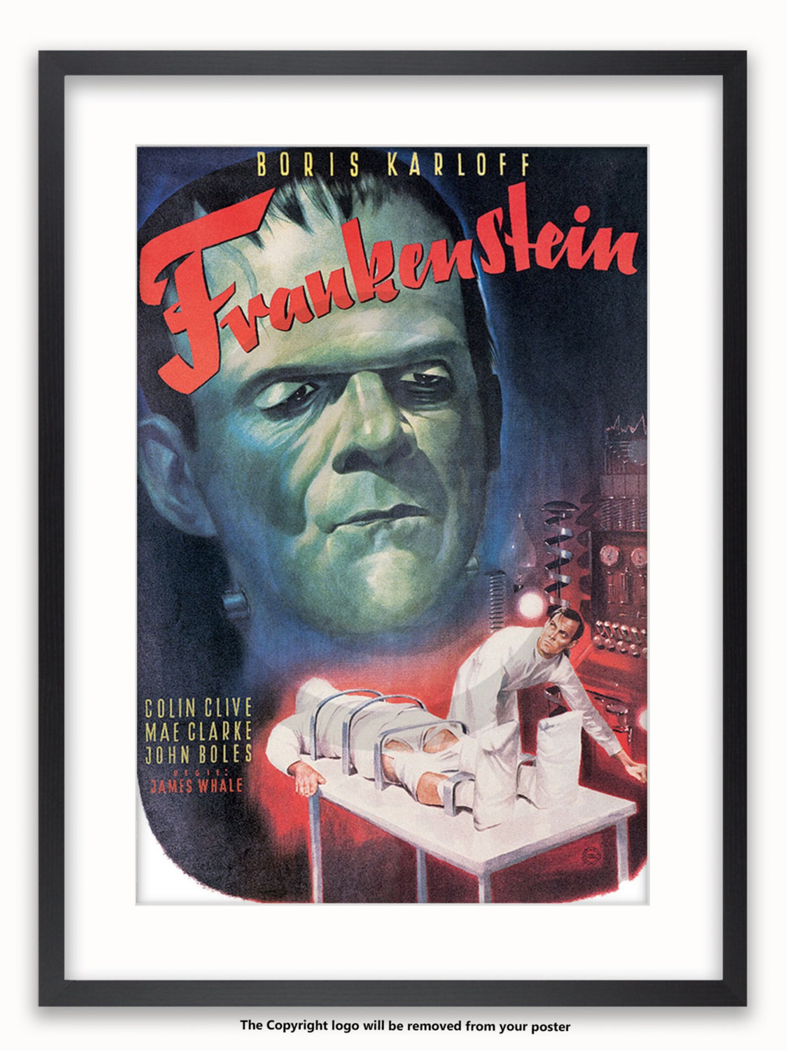 Boris Karloff - Frankenstein - Licensed Movie Poster - Etsy UK
