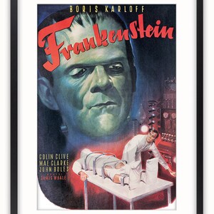 Boris Karloff - Frankenstein - Licensed Movie Poster - Etsy UK