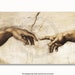 Michelangelo's - the Creation of Adam Poster - Etsy