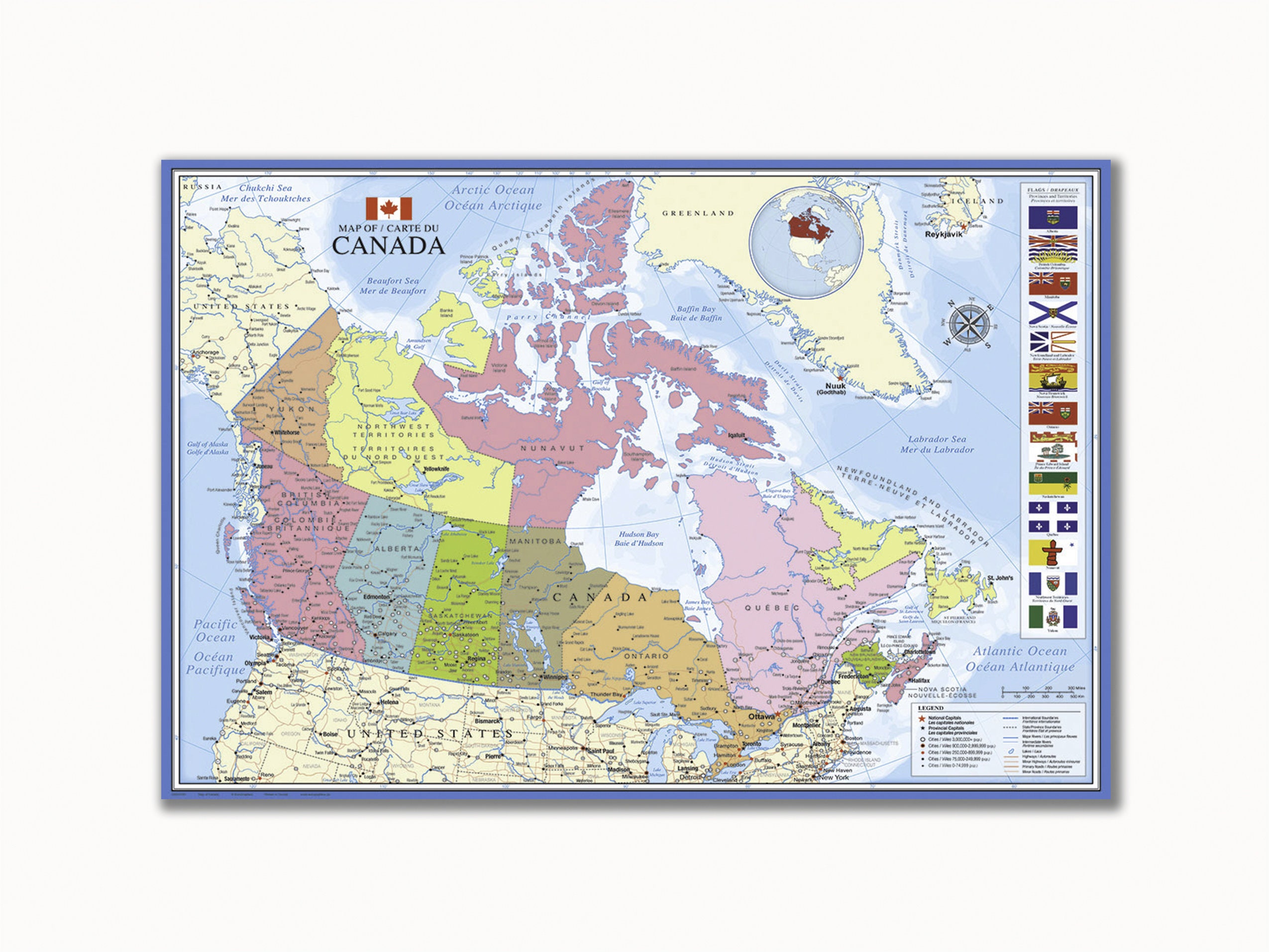 Map of Canada Poster | Etsy