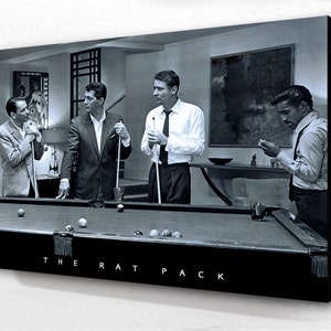 The Rat Pack Pool Classic Poster - Etsy