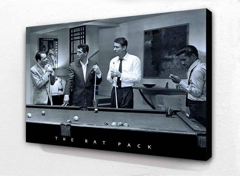 The Rat Pack Pool Classic Poster - Etsy UK