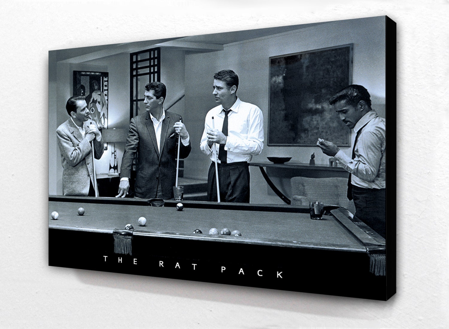 The Rat Pack Pool Classic Poster - Etsy UK