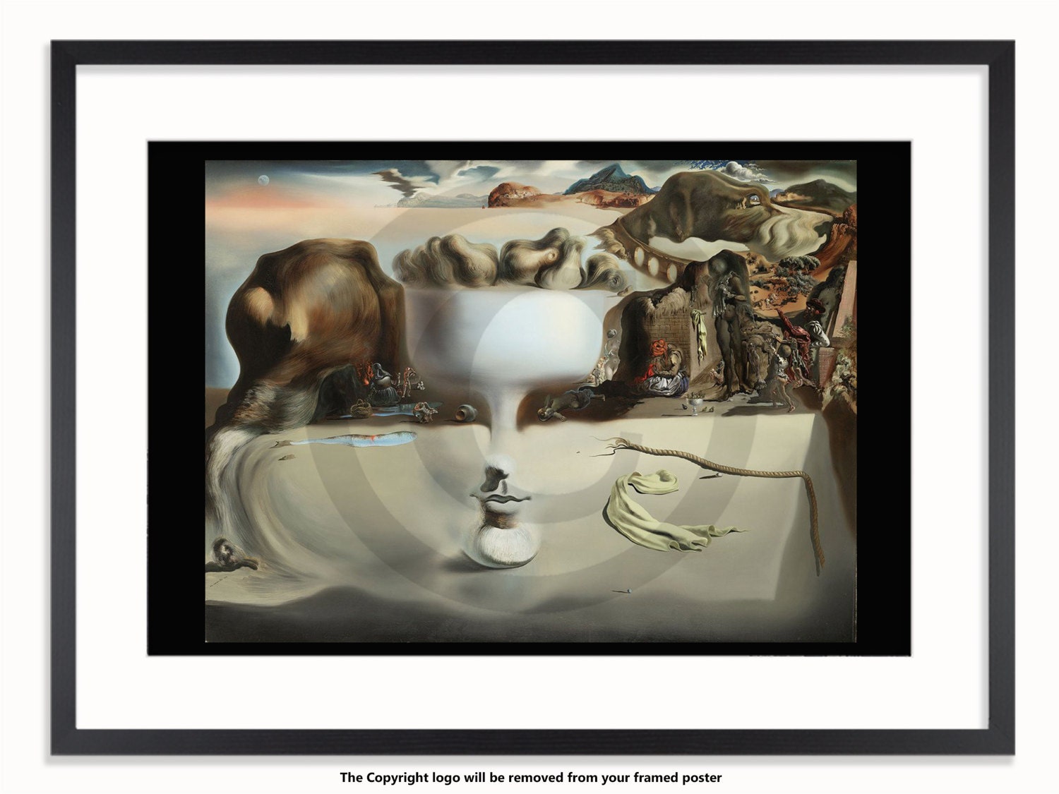 Salvador Dali Apparition of a Face Art Poster - Etsy