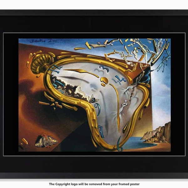 Clock Dali Poster - Etsy