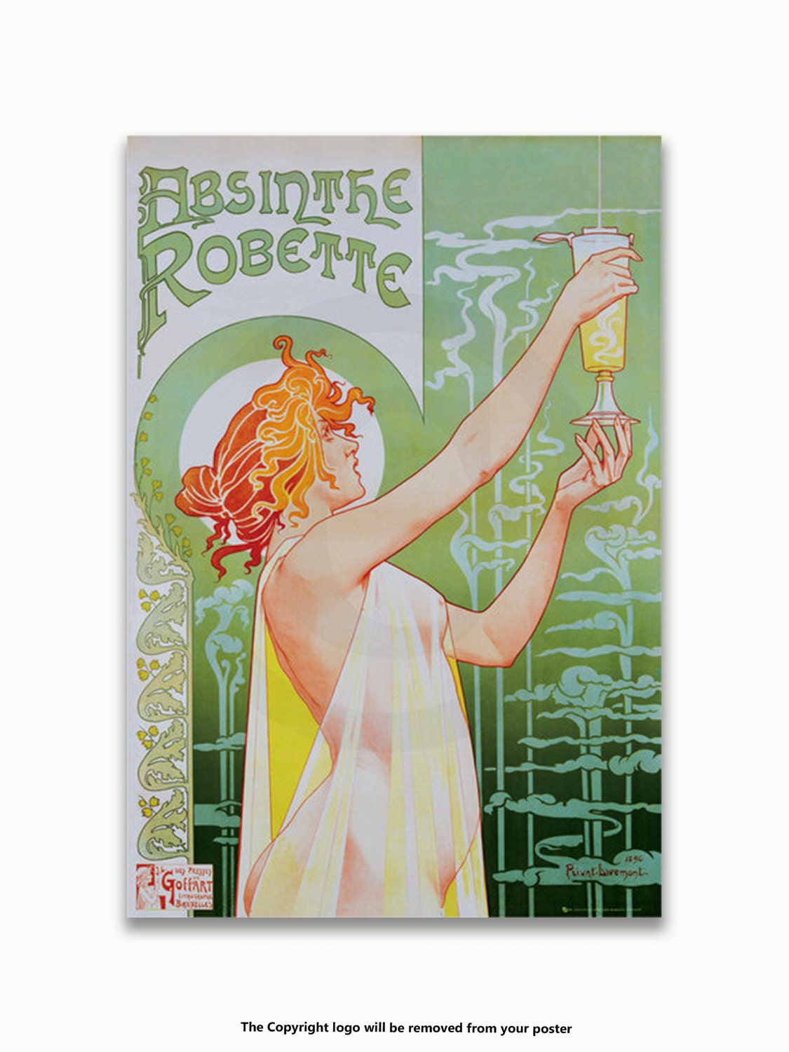 Absinthe Robette Vintage Art Poster - Etsy Australia