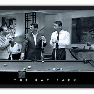 The Rat Pack Pool Classic Poster - Etsy