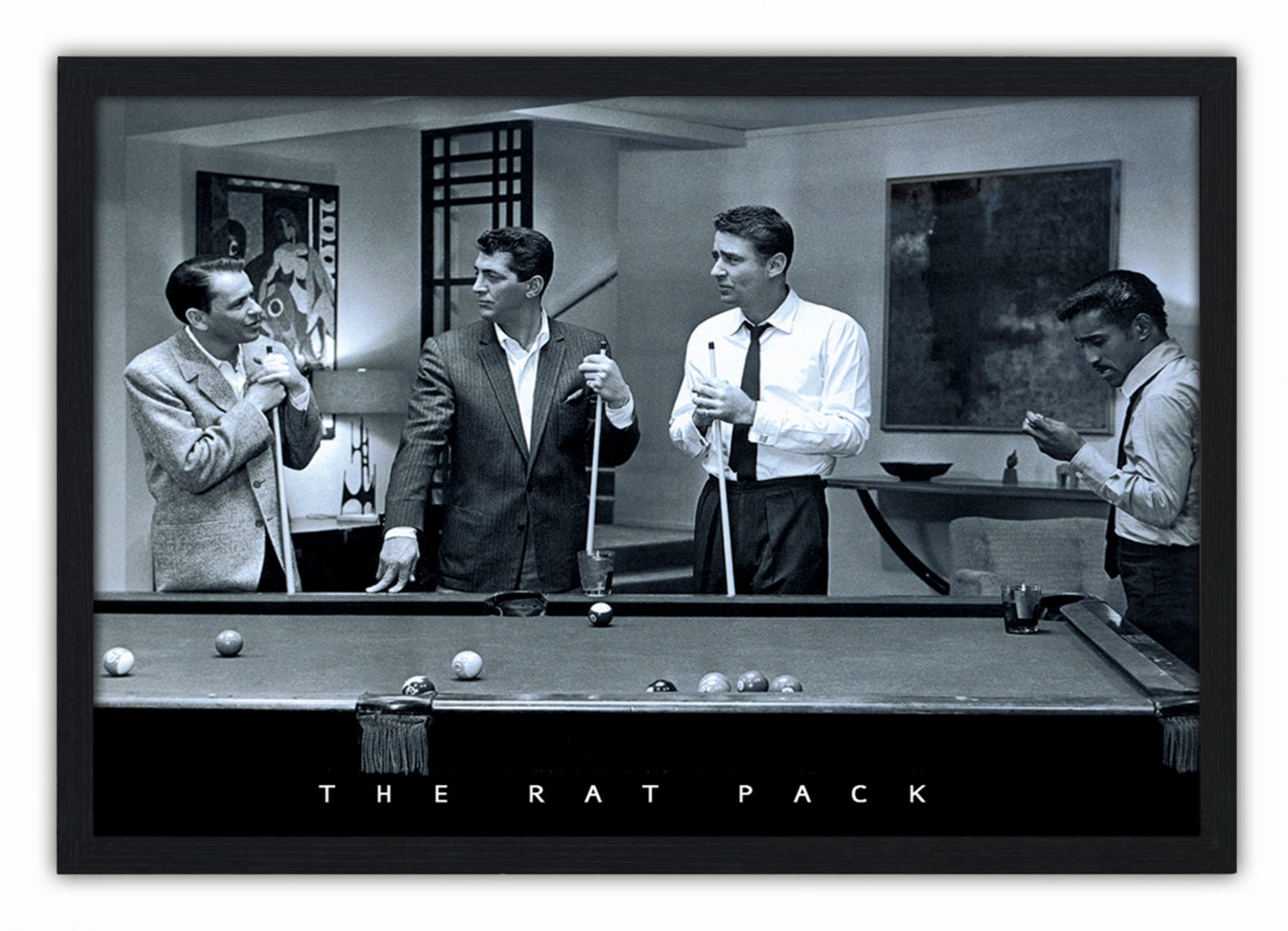 The Rat Pack Pool Classic Poster - Etsy UK