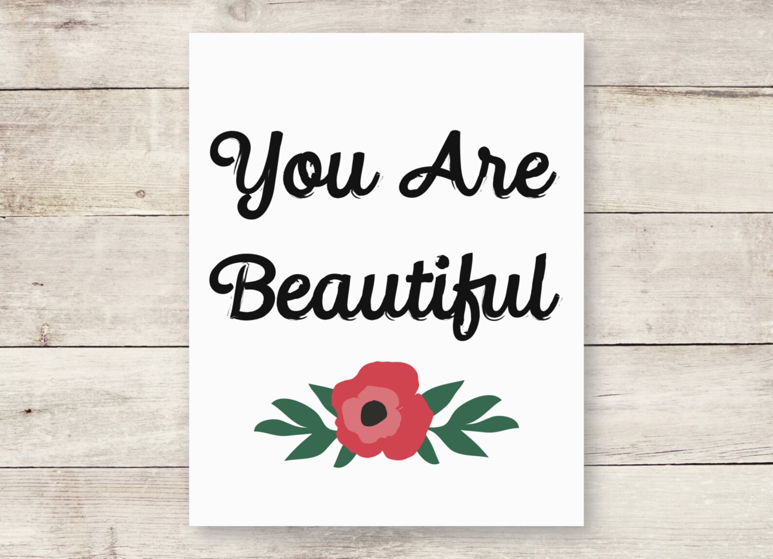 Brush Script Art, Printable Art Quote, Inspiration Print, Motivational ...