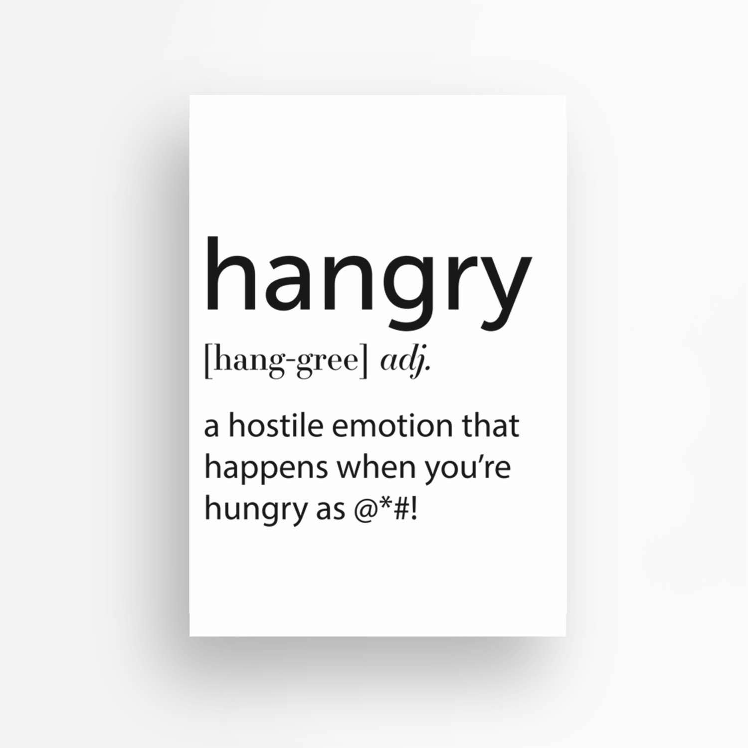 Printable Hangry Definition Art Hangry Wall Art Poster Funny - Etsy