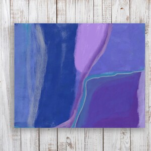 Blue Abstract Painting Print, Printable Abstract Art, Contemporary Wall ...