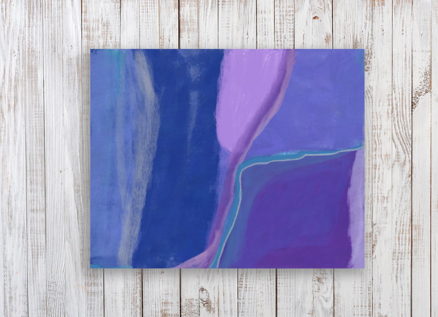 Blue Abstract Painting Print, Printable Abstract Art, Contemporary Wall ...
