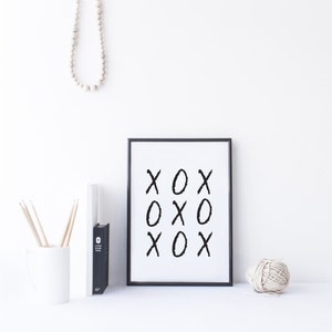 XO Print, Typography Art, XOXO Art, Printable Art, Love Prints ...