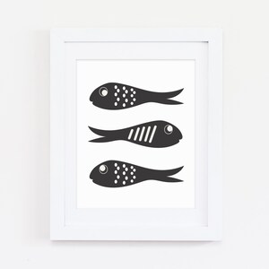 Printable Nautical Poster, Black and White Nautical Art, Modern Ocean ...