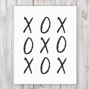 XO Print, Typography Art, XOXO Art, Printable Art, Love Prints ...