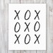 XO Print Typography Art XOXO Art Printable Art Love - Etsy
