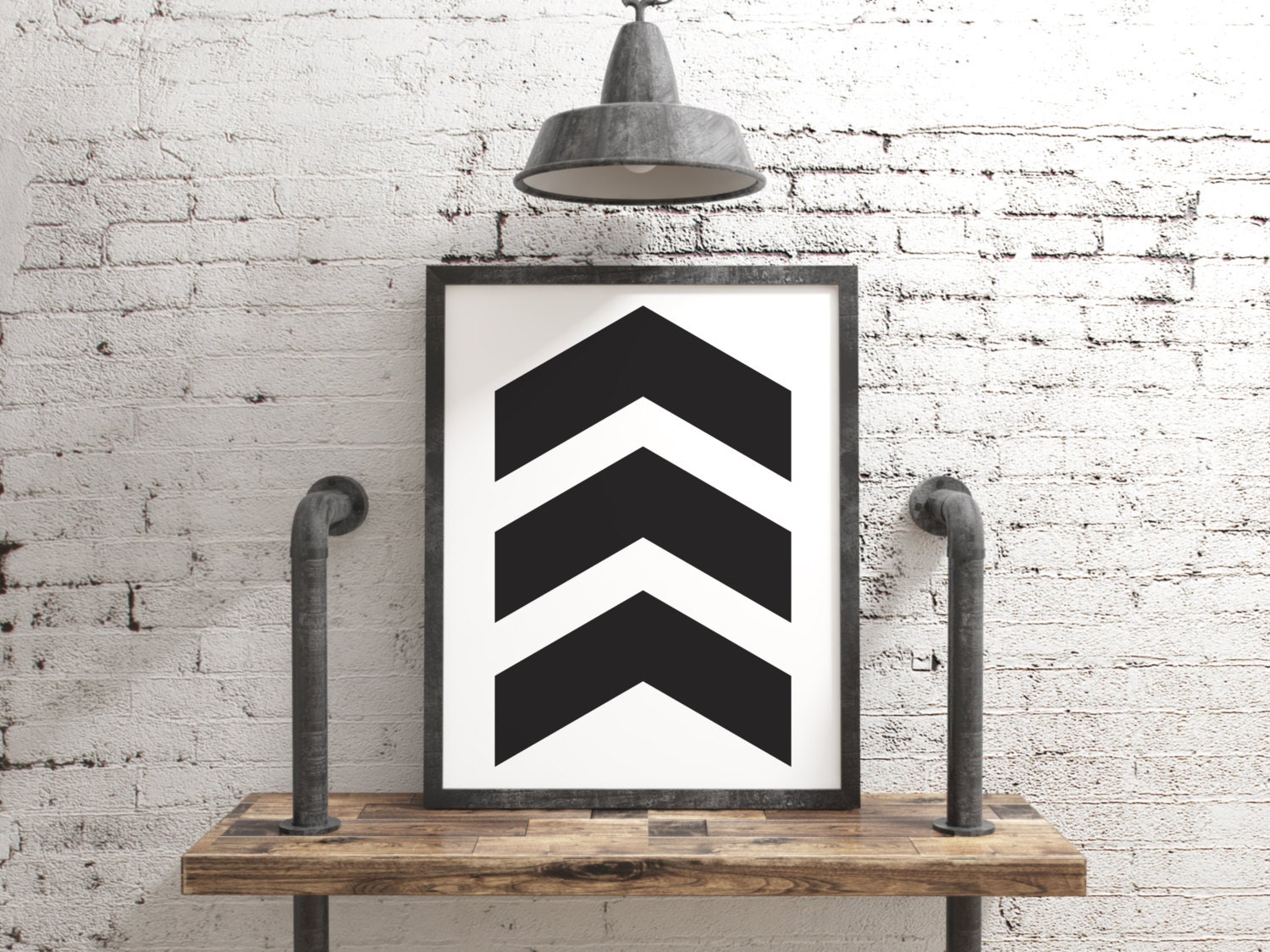 3 Arrows Art, Black Arrows Printable, Modern Geometric Wall Decor ...