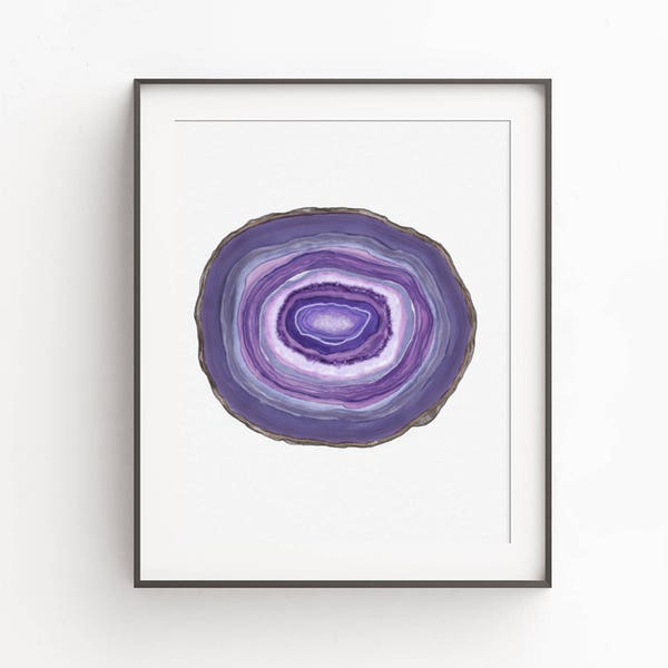 White Geode Slice - Etsy