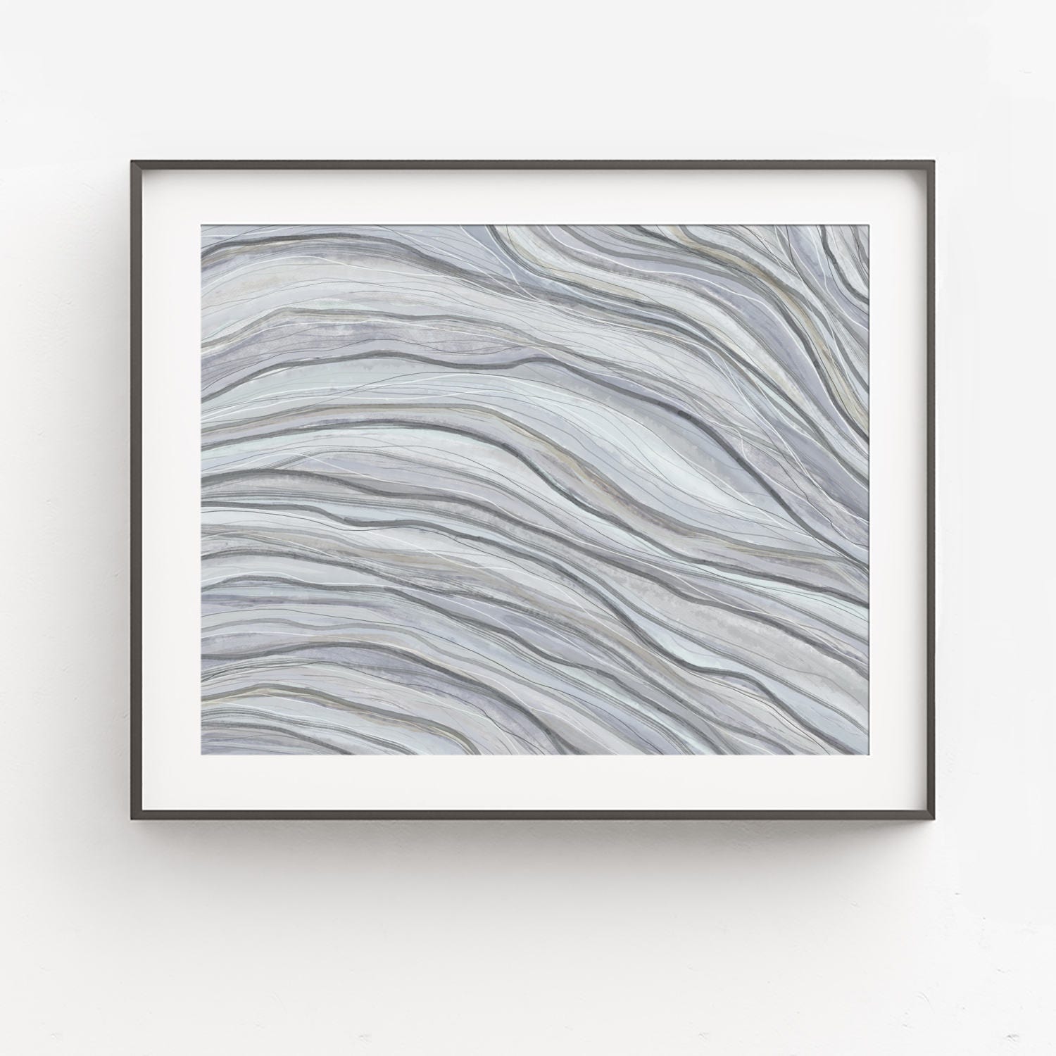 Gray Abstract Wall Art Grey Wall Art Modern Printable - Etsy