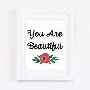 Brush Script Art, Printable Art Quote, Inspiration Print, Motivational ...