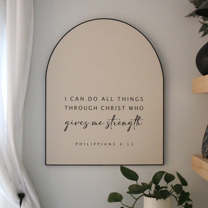 Philippians 4:13 Metal Sign - Etsy
