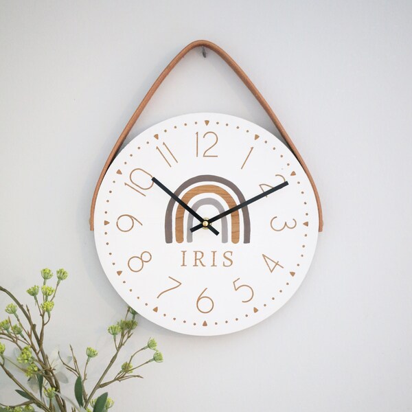 Rainbow Wall Clock - Etsy