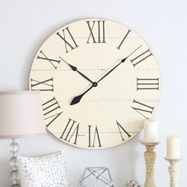 Large Vintage Wall Clock - Etsy