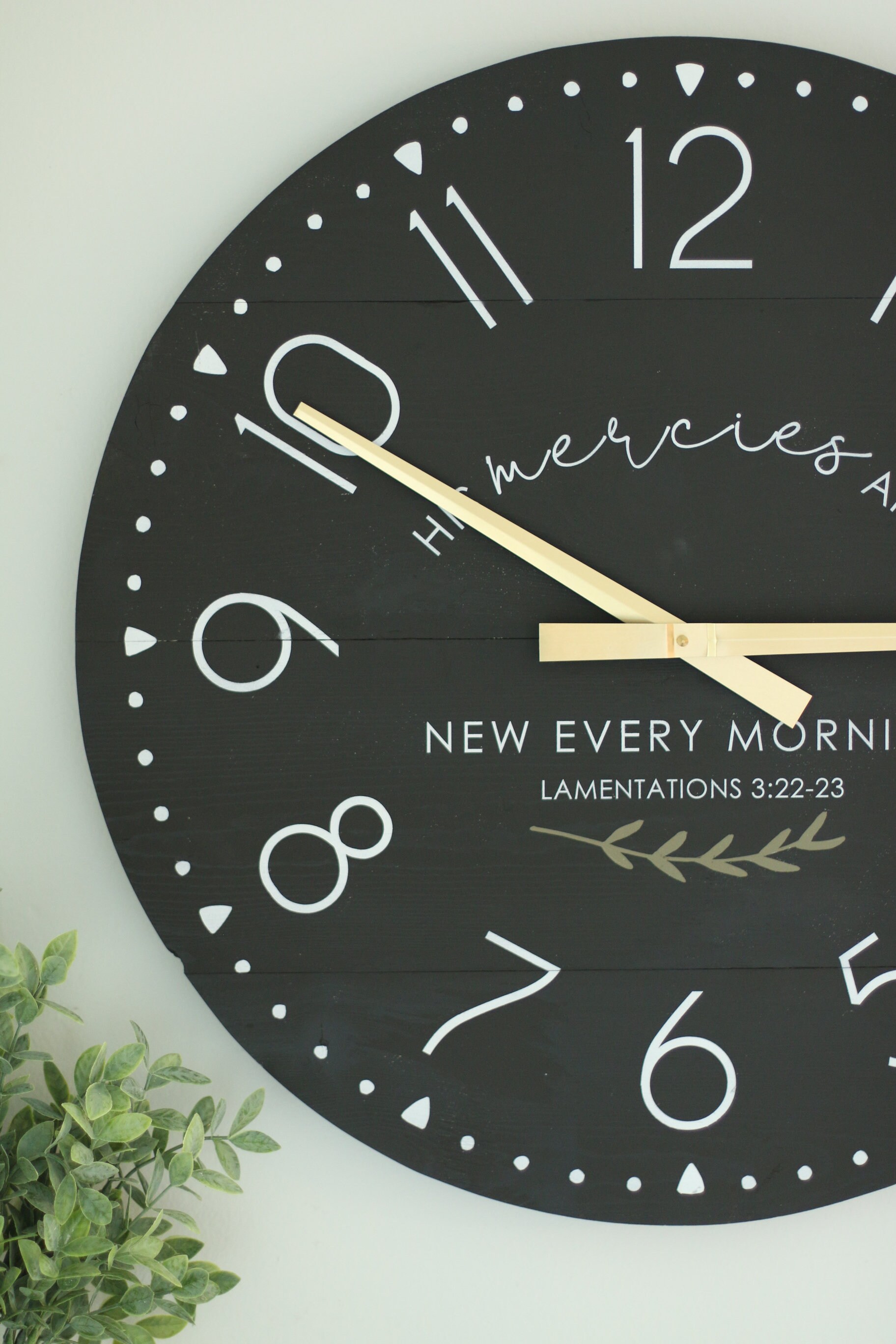 Large Wall Clock Scripture Wall Art Farmhouse Living - Etsy