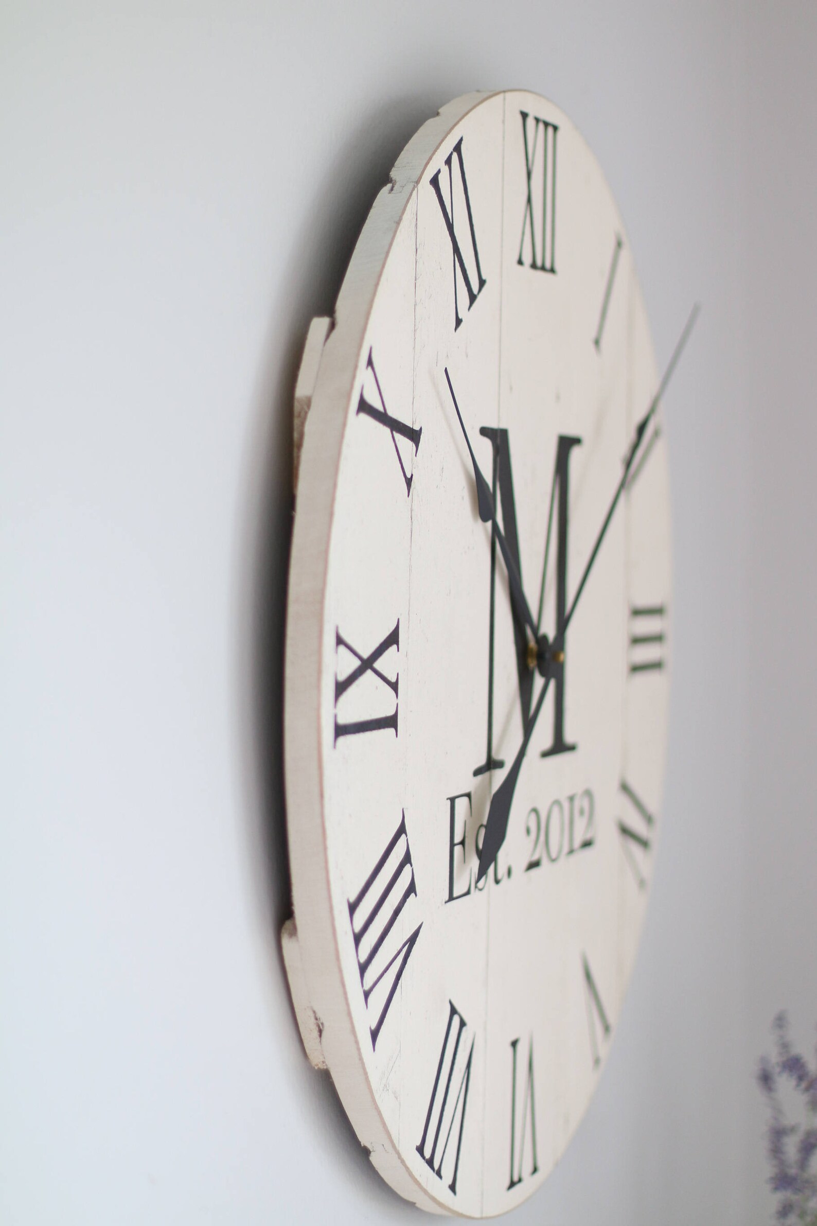 Large Wall Clock Farmhouse Living Decor Wall Clock - Etsy