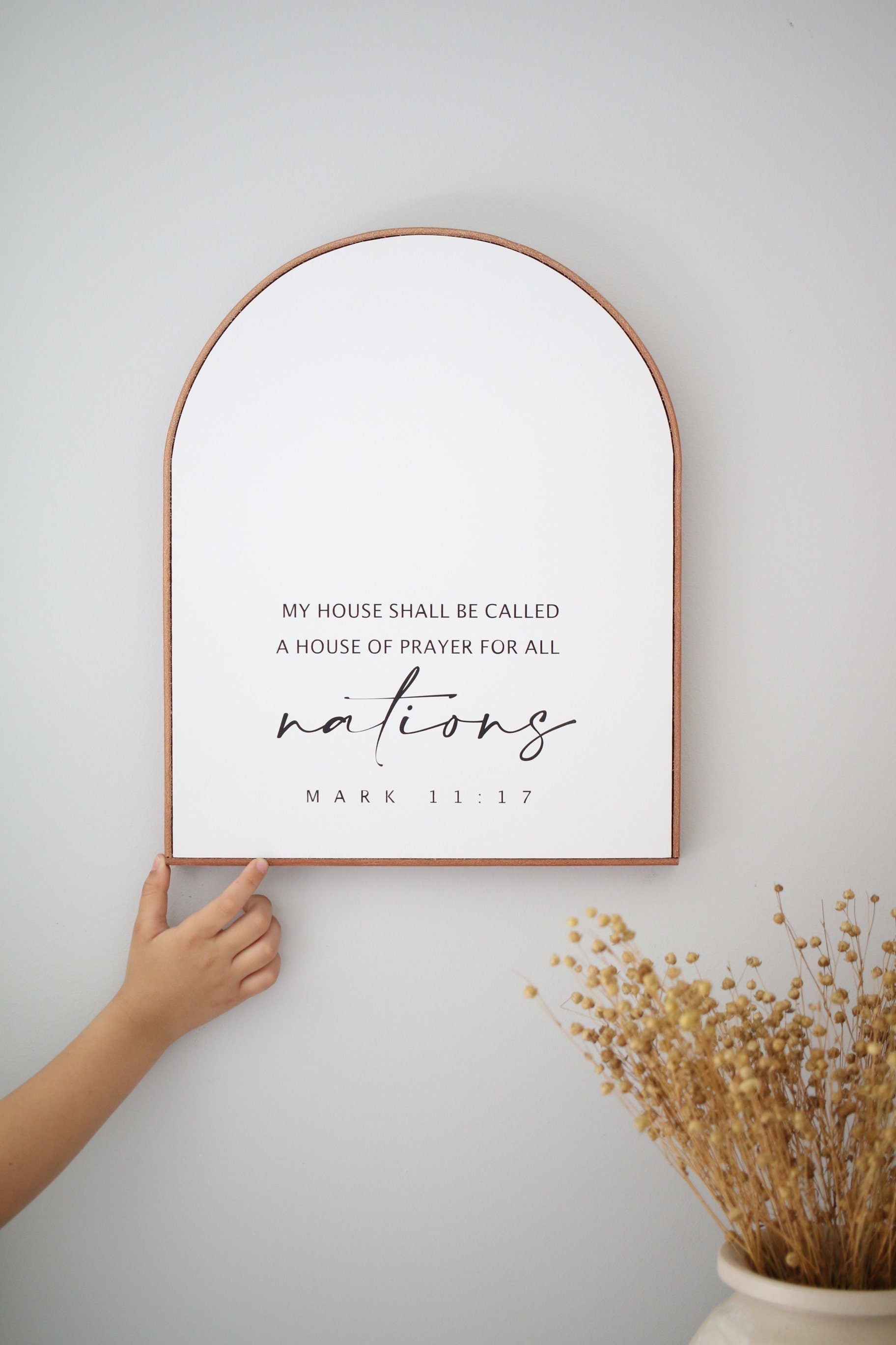 Arched Sign Scripture Wall Art in Christ Alone Living - Etsy