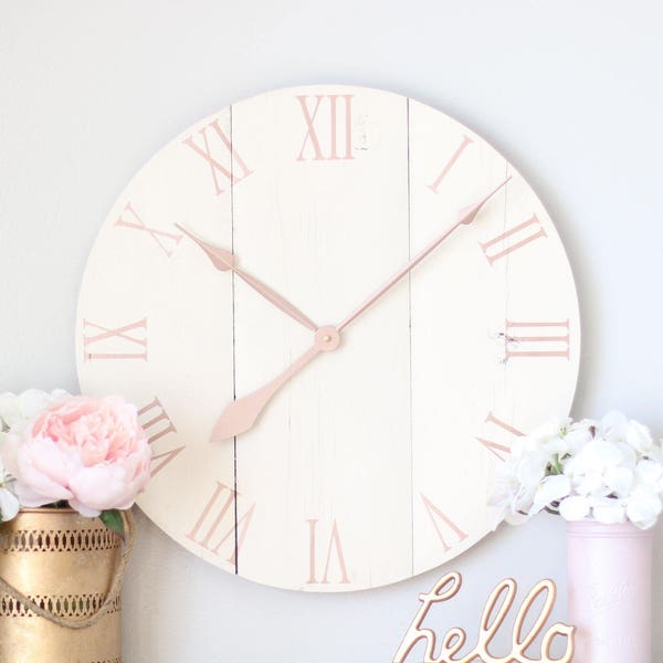 Shabby Chic Clock - Etsy